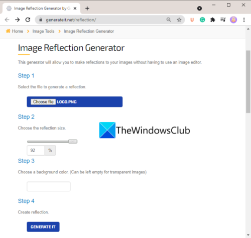 How to add Mirror Image Effect in Windows 11/10
