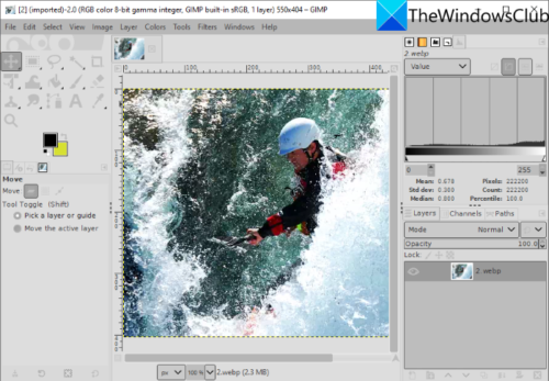 How to edit WebP Images in Windows 11