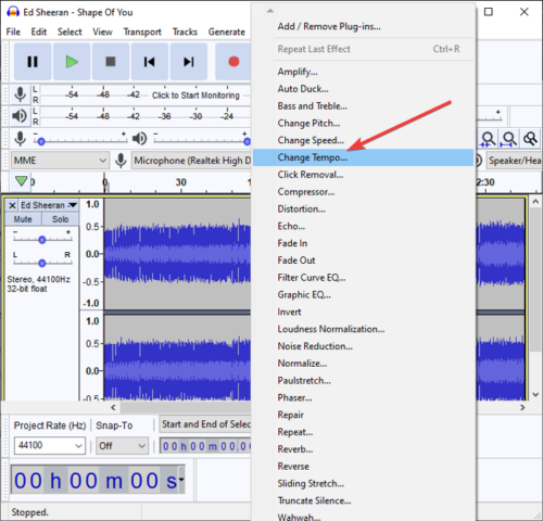 How to Change BPM or Tempo of a Song in Windows 11/10