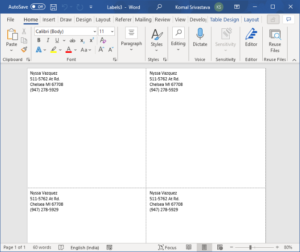 How to Create and Print Address Labels on Windows PC
