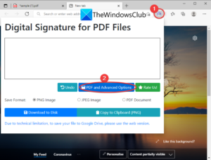 How to Sign a PDF document in Microsoft Edge