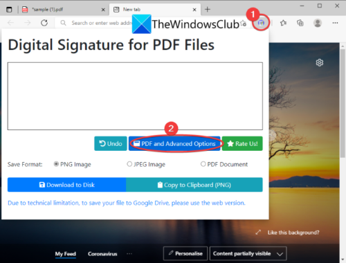 How to Sign a PDF document in Microsoft Edge
