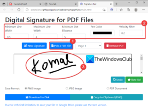 How to Sign a PDF document in Microsoft Edge