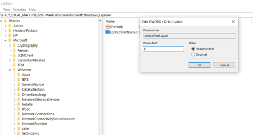 How to lock Start Menu layout in Windows 11