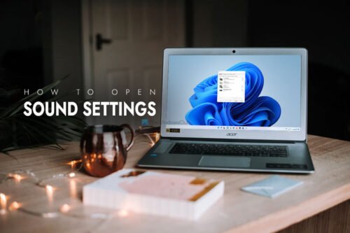 How to open Sound Settings on a Windows 11/10 computer