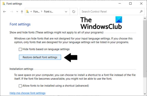 How to change default System Font in Windows 11