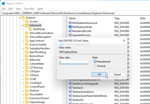 How to show Taskbar across multiple monitors in Windows 11