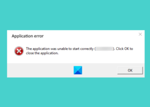 The application was unable to start correctly error on Windows 11