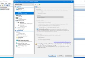 Security settings are Grayed out in Hyper-V [Fix]