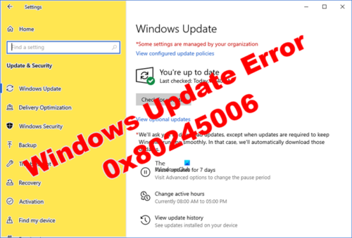 Fix Windows Update Error 0x80245006 in Windows 11 or Windows 10
