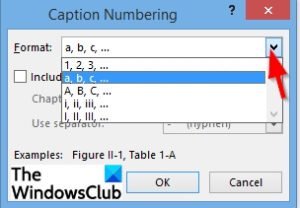How to insert a Caption in Word