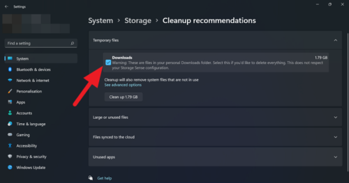 How to use Cleanup Recommendations on Windows 11