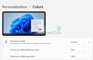 How to change Start Menu and Taskbar Colors in Windows 11