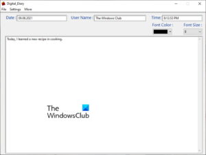 Best free Digital Diary software for Windows PC