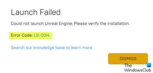Epic Games error code LS-0014, File not found on Windows PC