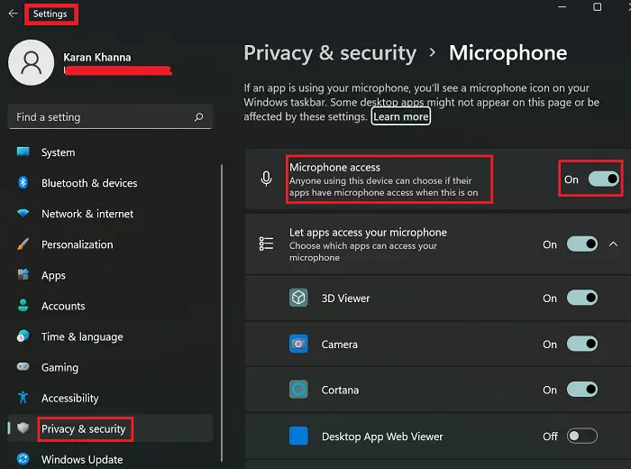 Fix Microphone not plugged in Windows 11/10 Fix Microphone not plugged in Windows 11/10