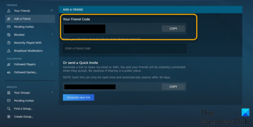 How to find and use Steam Friend Codes?