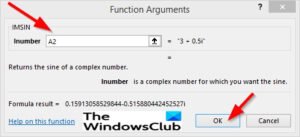 How to use the IMSIN function in Excel