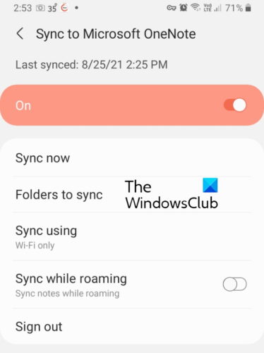How to sync Samsung Notes with OneNote