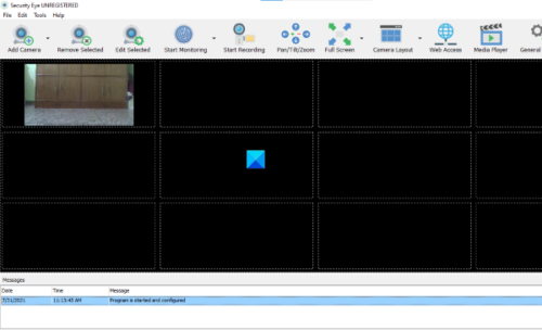 Free video surveillance software for Windows PC