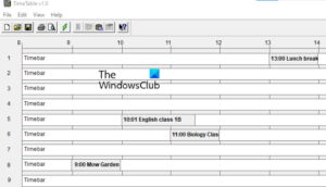 Best free Timetable software for Windows PC