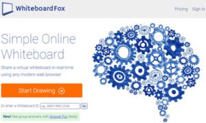 WhiteboardFox: Free online whiteboard that allows real-time sharing