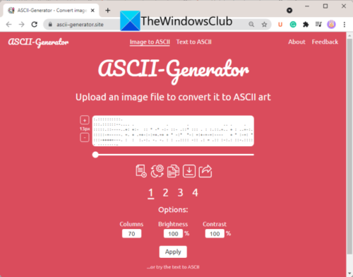 How to create ASCII Art on Windows PC
