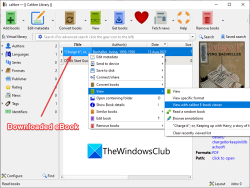Free eBook downloader software to Download free eBooks on PC