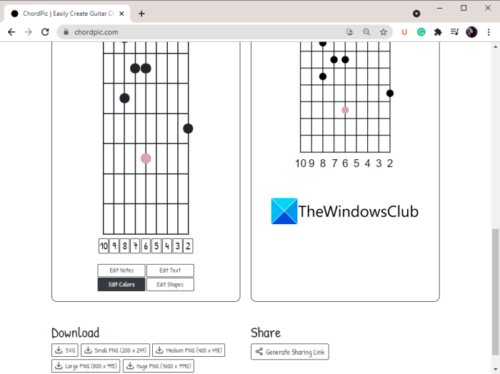 How to generate Guitar Fretboard Diagram in Windows 11