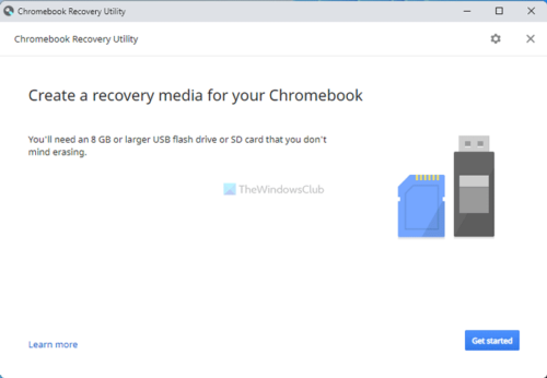 How to use Chromebook Recovery Utility to create recovery media
