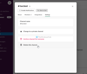 How to delete Slack account, workspace, channel, and message