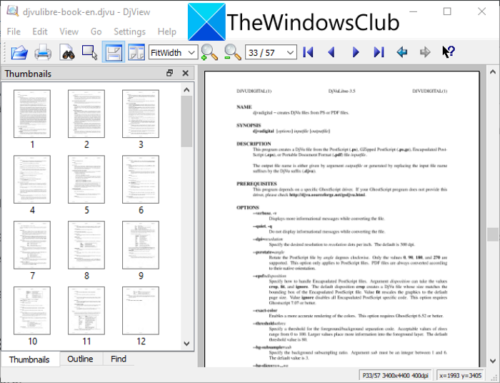 Read DjVu books on PC using free DjVu Reader software or websites