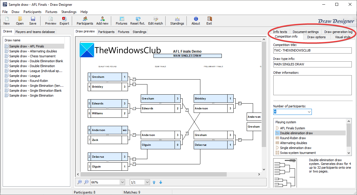 How to create a Tournament Bracket in Windows 11