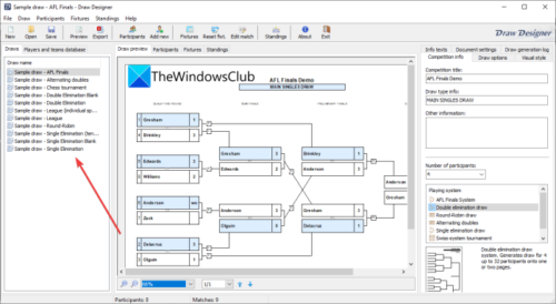 How to create a Tournament Bracket in Windows 11