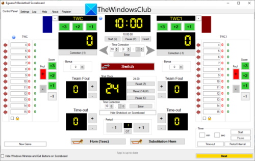 Free Scoreboard software & tools to create scoreboard on PC