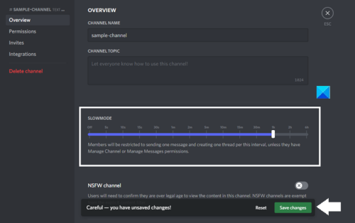 How to use Slow Mode on Discord?