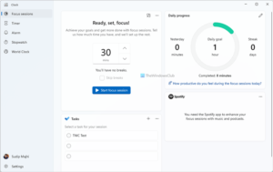How to enable and use Focus Sessions in Windows 11