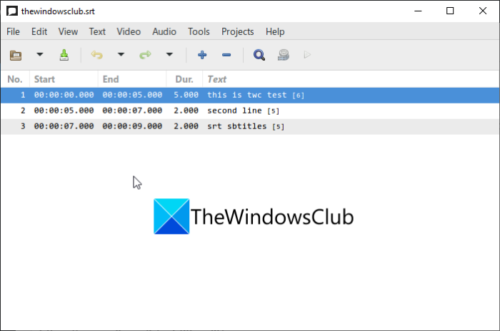 Best free Subtitle Editor software for Windows 11/10