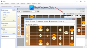 How to generate Guitar Fretboard Diagram in Windows 11