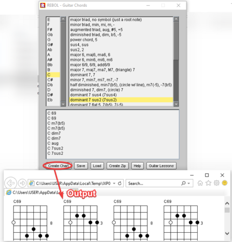 How to generate Guitar Fretboard Diagram in Windows 11