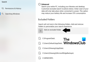 Hide Files and Folders from Search Results in Windows 11