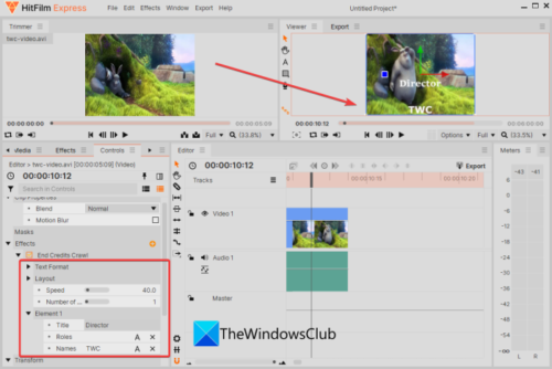 How to create Movie Credits in Windows 11/10