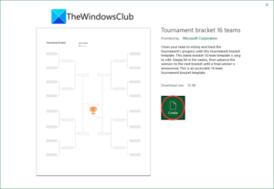 How to create a Tournament Bracket in Windows 11