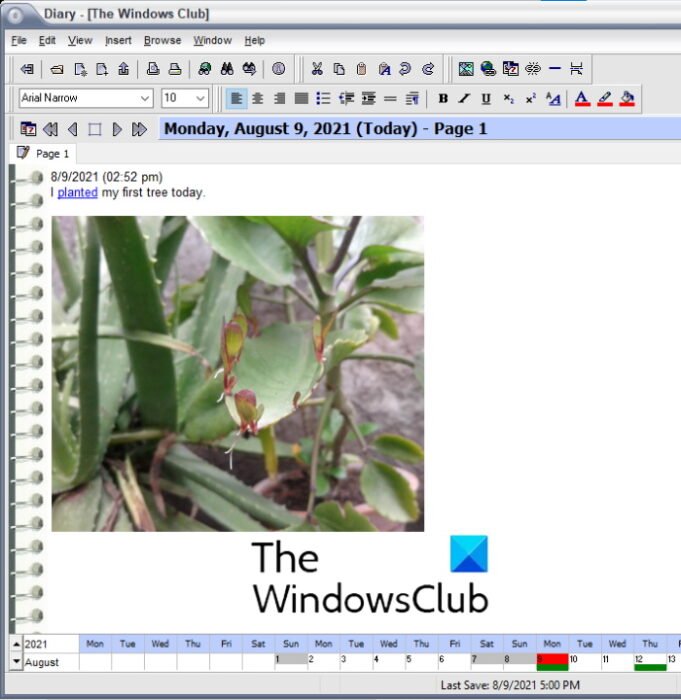 Best Free Digital Diary Software For Windows 11 10