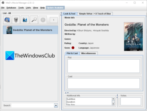 Best free Movie Catalog software for Windows 11