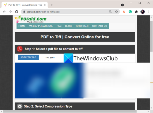 Convert PDF document to a multipage TIFF image on PC