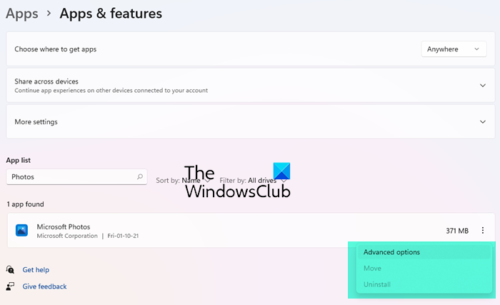 Photos app is slow to open or not opening in Windows 11/10