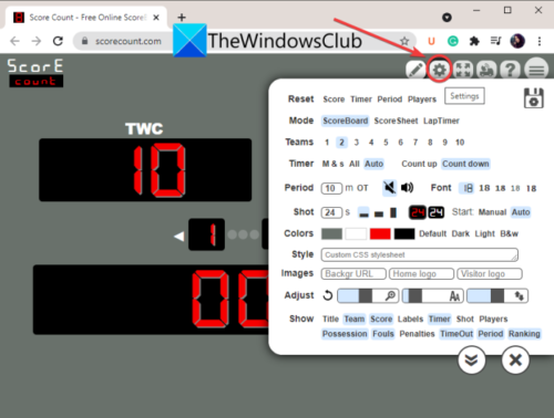 Free Scoreboard software & tools to create scoreboard on PC