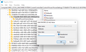 Show or hide Dim display after from Power Options in Windows 11