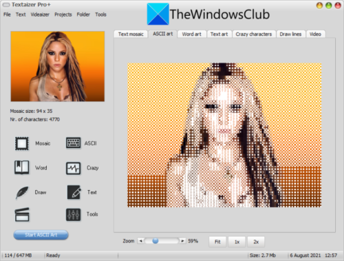 How to create ASCII Art on Windows PC